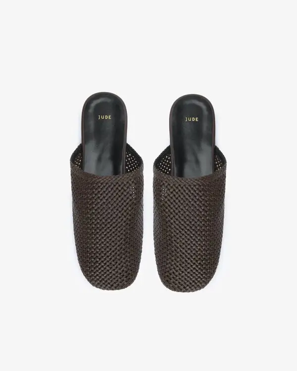JUDE Floor Slide Woven Leather