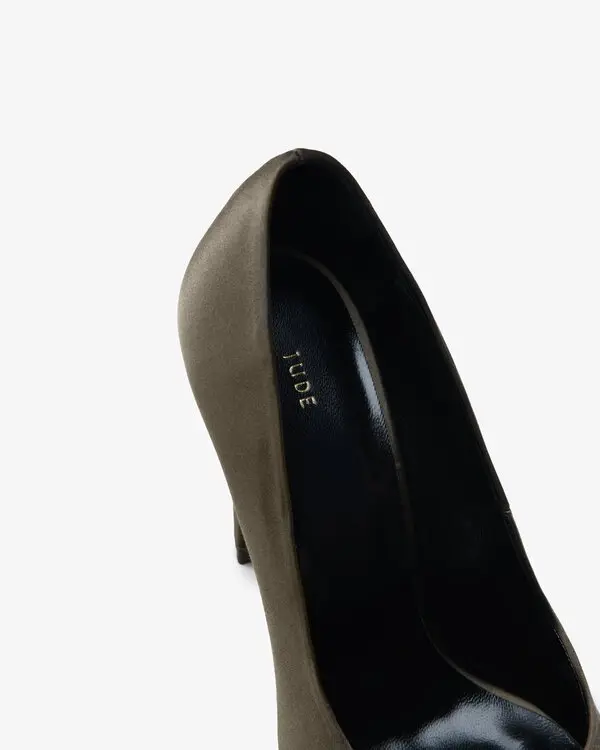 JUDE Fame Pump Silk - Khaki