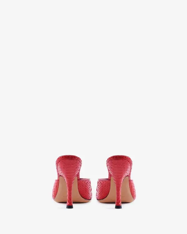 JUDE Date Mule Python Leather