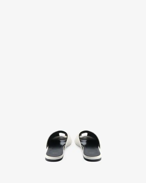 JUDE Date Flat Off- Leather - White