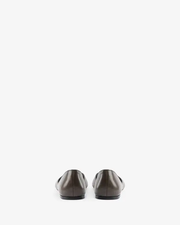 JUDE Date Ballerina Mocha Leather