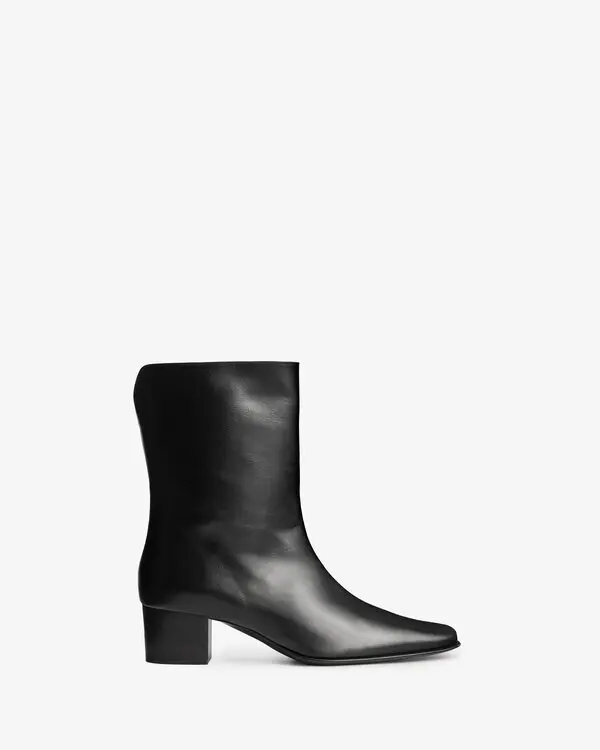 JUDE Pace Ankle Boot In Leather - Black