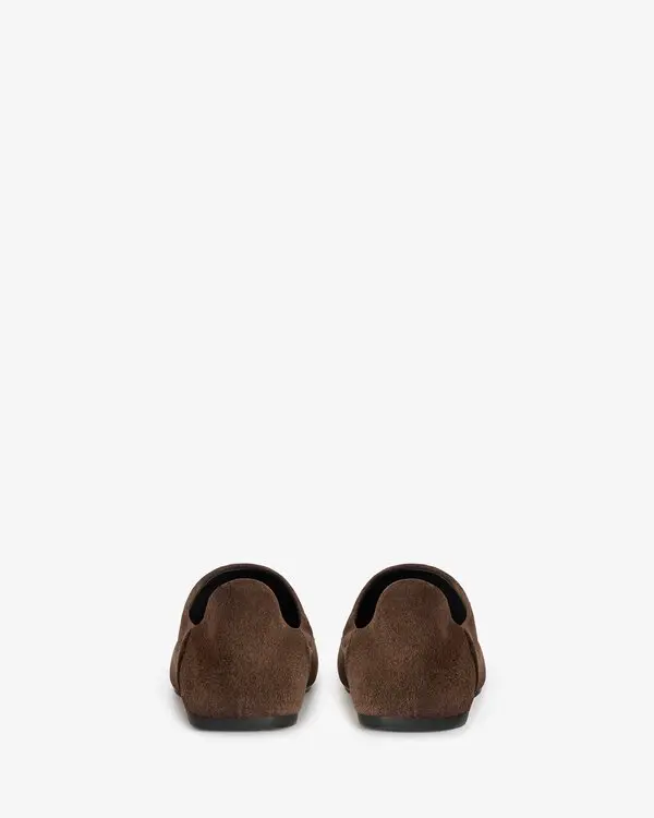 JUDE Floor Slipper In Mocha Suede Leather