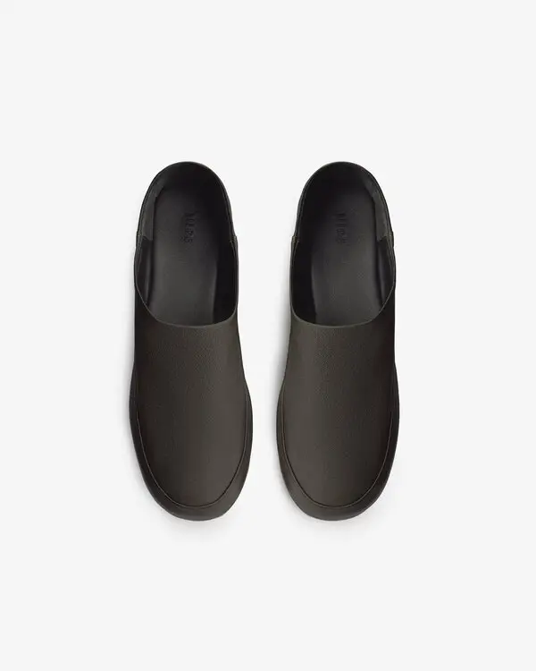JUDE Floor Slipper In Espresso Leather