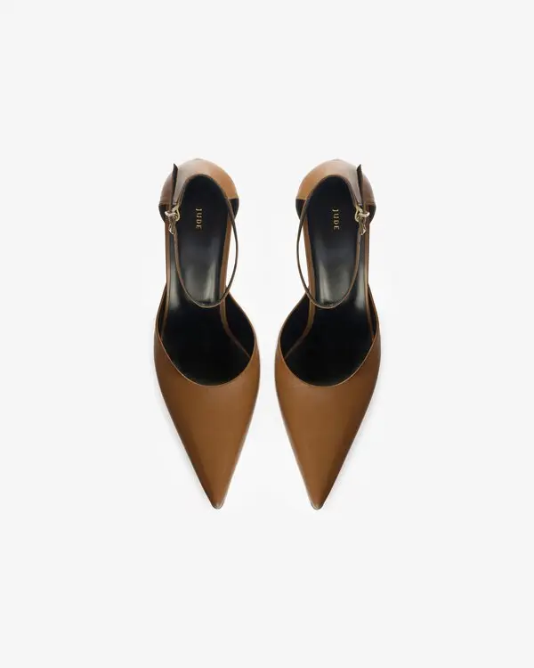 MY STORE Court Pump In Saddle Leather