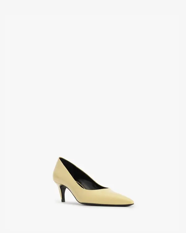 JUDE Blade Pump In Brushed Leather