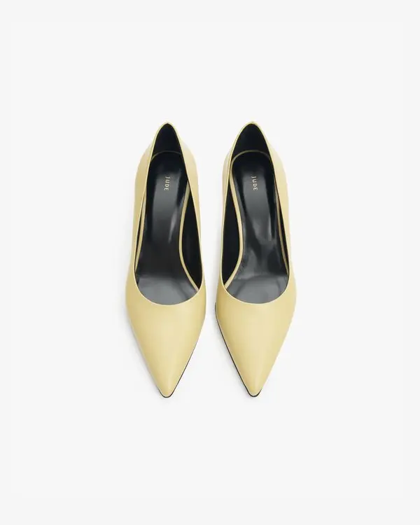 JUDE Blade Pump In Brushed Leather