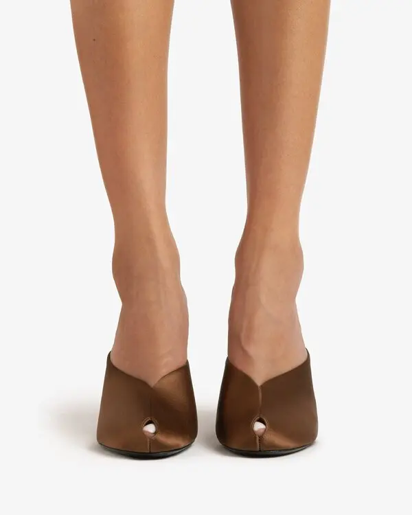 MY STORE Paw Mule In Silk Satin