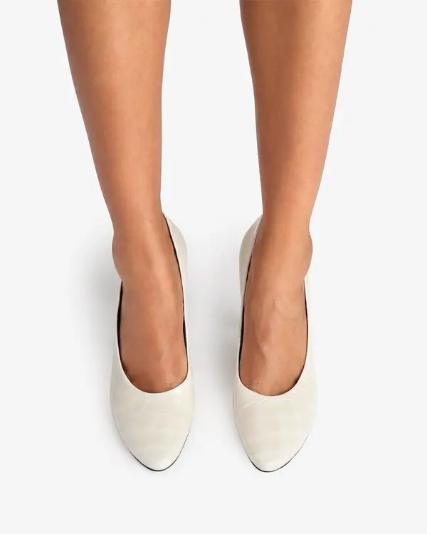 JUDE Jerry Pump Croc Embossed Patent Leather