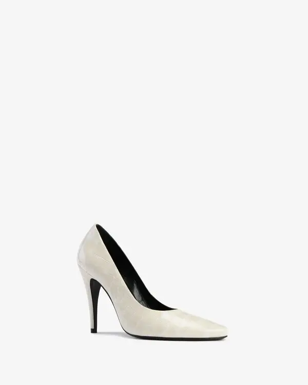 JUDE Jerry Pump Croc Embossed Patent Leather