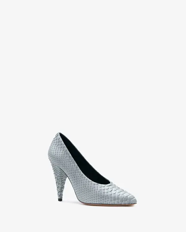 JUDE Inez Pump Python Leather - Grey