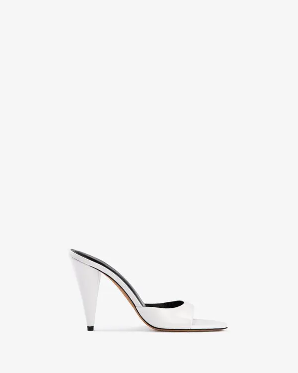 JUDE Hew Mule Patent Leather - White