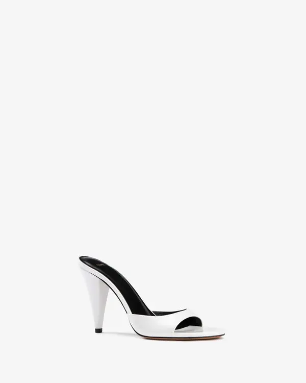 JUDE Hew Mule Patent Leather - White