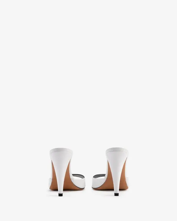 JUDE Hew Mule Patent Leather - White