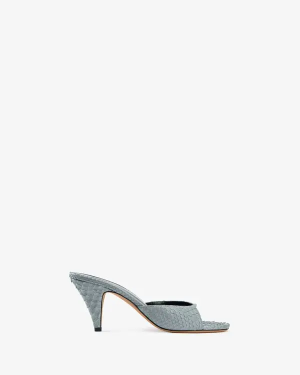 JUDE Haze Sandal Python Leather - Grey