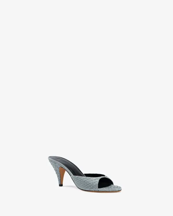 JUDE Haze Sandal Python Leather - Grey