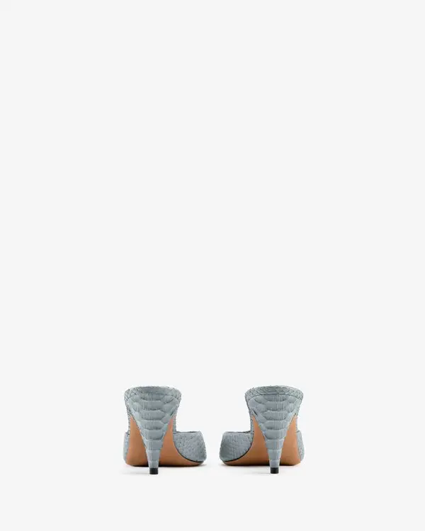 JUDE Haze Sandal Python Leather - Grey