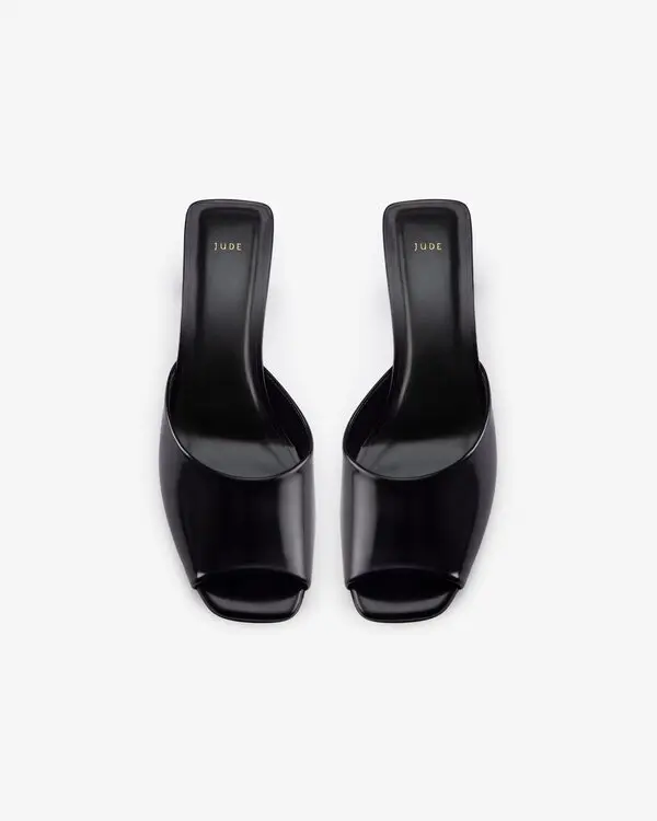 JUDE Ease Mule Brushed Leather - Black