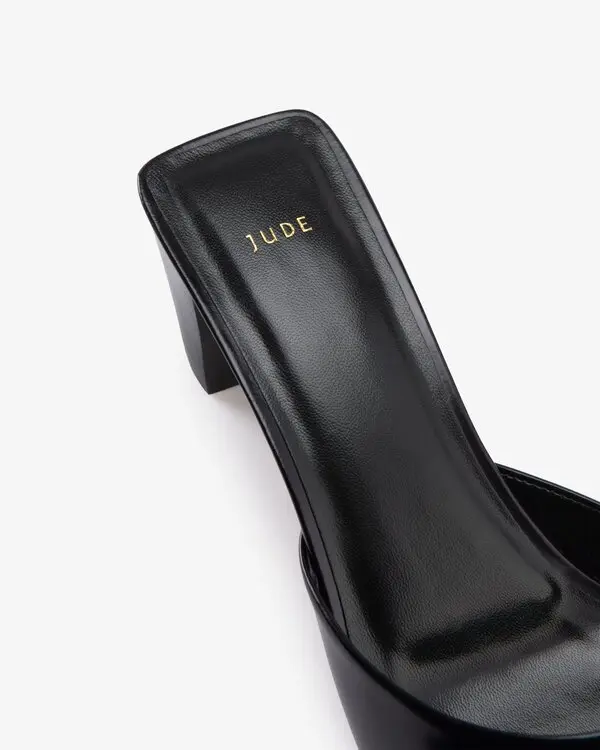 JUDE Ease Mule Brushed Leather - Black