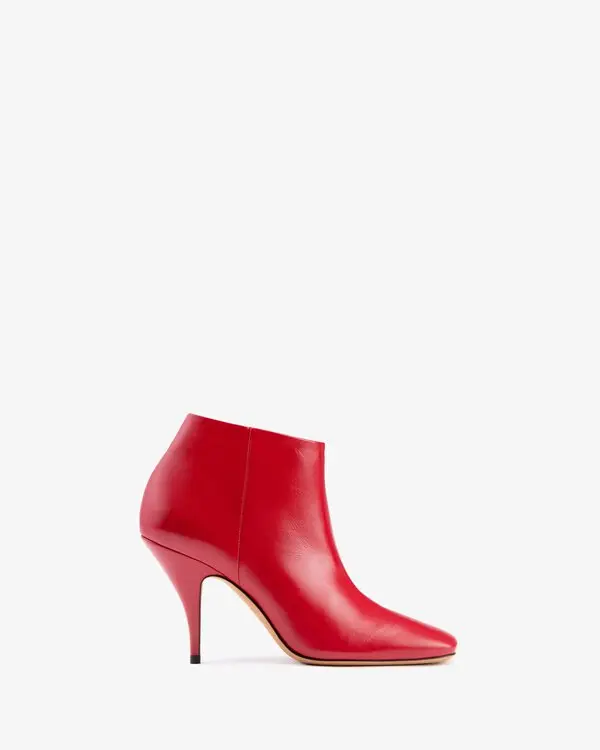JUDE Credo Ankle Boot Creased Leather - Red