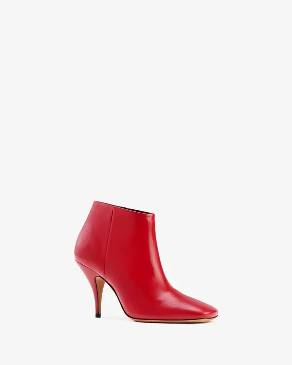 JUDE Credo Ankle Boot Creased Leather - Red