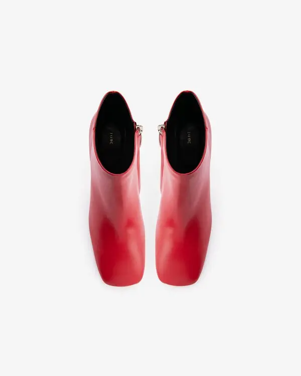 JUDE Credo Ankle Boot Creased Leather - Red