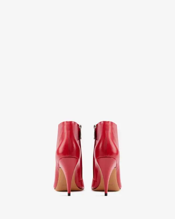 JUDE Credo Ankle Boot Creased Leather - Red