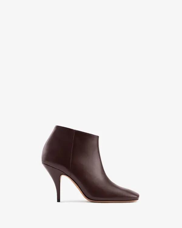 JUDE Credo Ankle Boot Barolo Creased Leather - Bordeaux