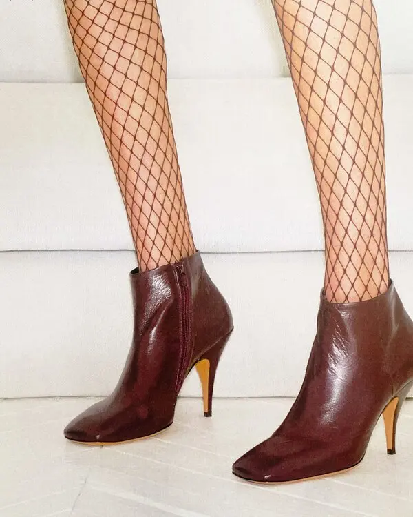 JUDE Credo Ankle Boot Barolo Creased Leather - Bordeaux