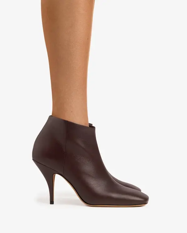 JUDE Credo Ankle Boot Barolo Creased Leather - Bordeaux