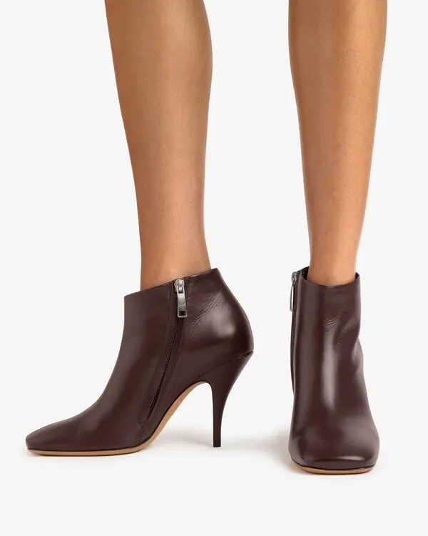 JUDE Credo Ankle Boot Barolo Creased Leather - Bordeaux