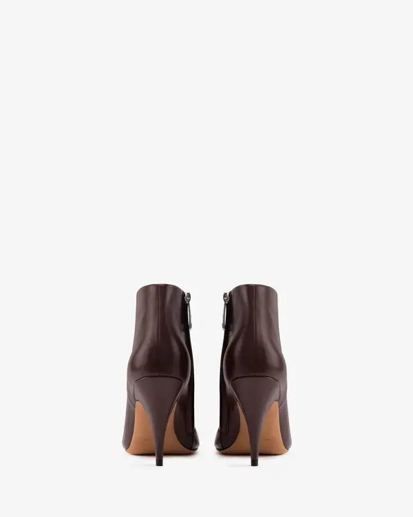 JUDE Credo Ankle Boot Barolo Creased Leather - Bordeaux