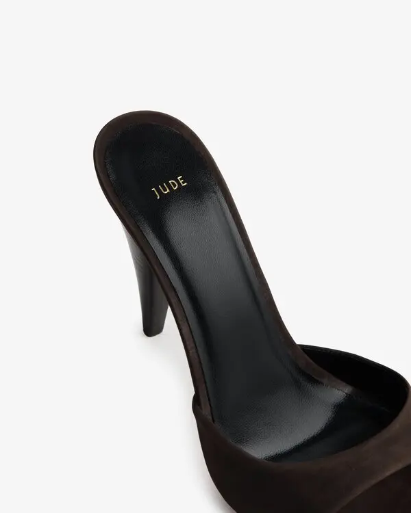 JUDE Hew Mule Nubuck Leather - Brown