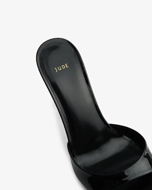 JUDE Hew Mule Patent Leather - Black