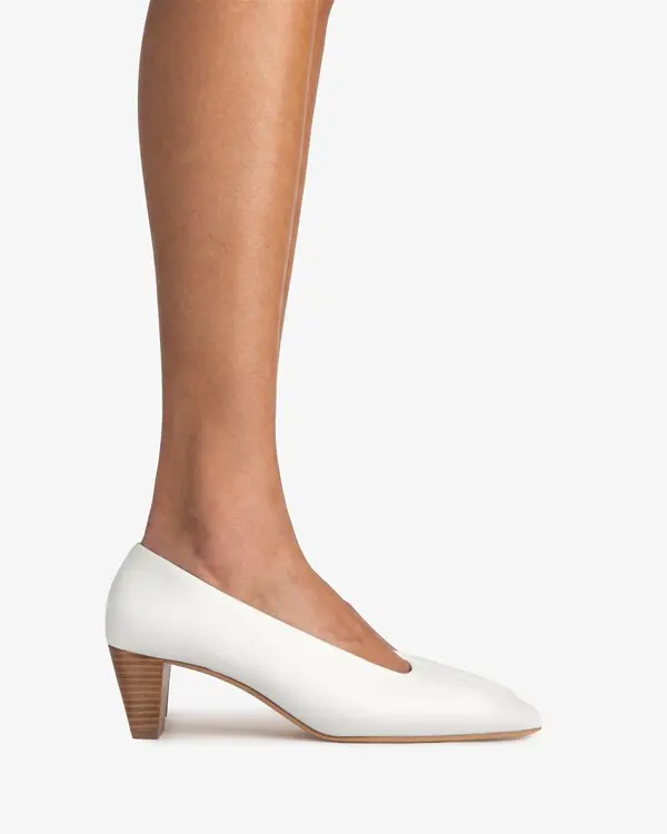 JUDE Bonnie Pump Leather - White