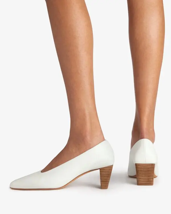JUDE Bonnie Pump Leather - White