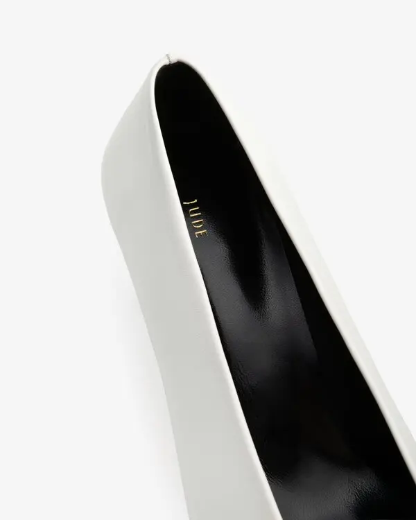 JUDE Bonnie Pump Leather - White