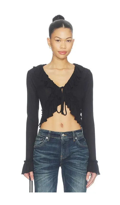 Lioness Venice Long Sleeve Tee In Black