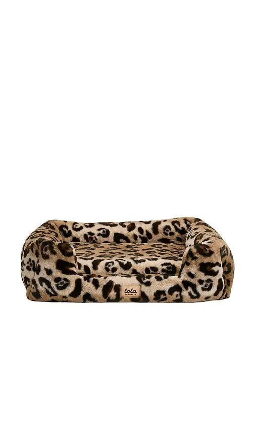 LOLA BLANKETS Small Pet Bed In Multi - Leopard