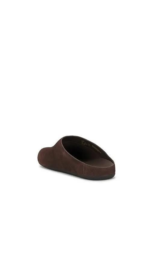 COACH Sculpted C Soft Mule In Chocolate