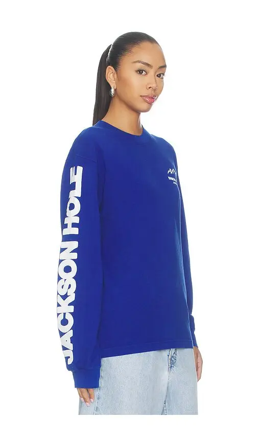 DIAMOND CROSS RANCH Trailblazer Long Sleeve Tee - Blue