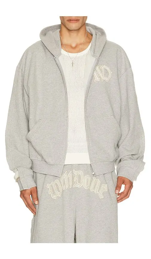 We11Done Inside-out Zip Up Hoodie