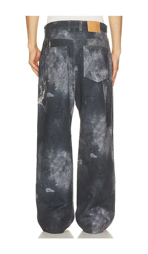 We11Done Trompe L'oeil Denim Carpenter Pants