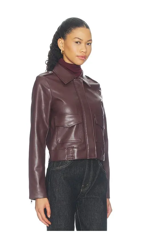 PISTOLA Bex Shrunken Jacket In Burgundy