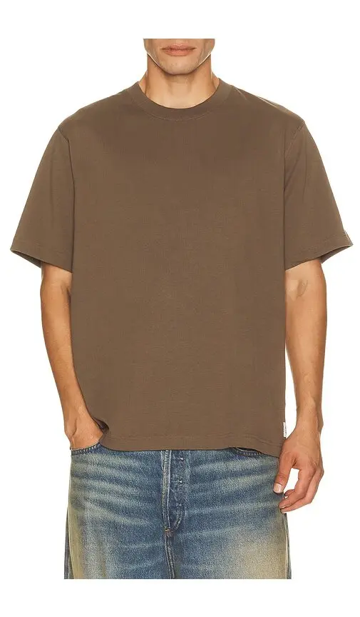 Reigning Champ Midweight Jersey Og T-shirt In Brown