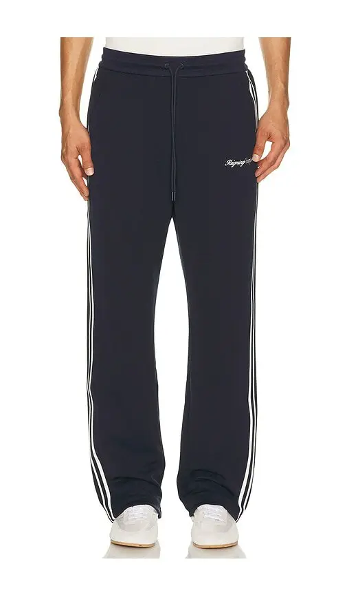Reigning Champ Poly Pique Campo Standard Track Pant In Blue