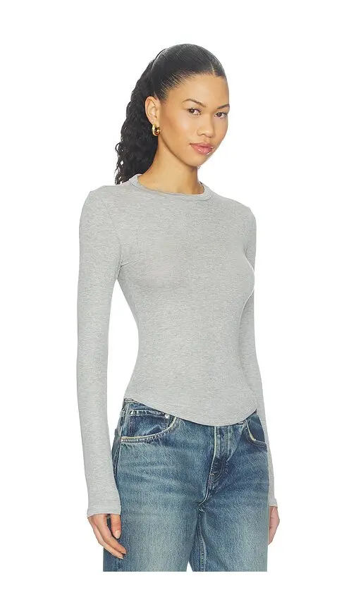 THE LINE BY K Simon Long Sleeve Top In Grey