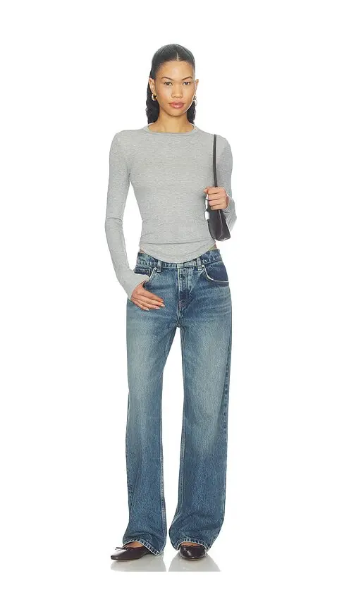 THE LINE BY K Simon Long Sleeve Top In Grey