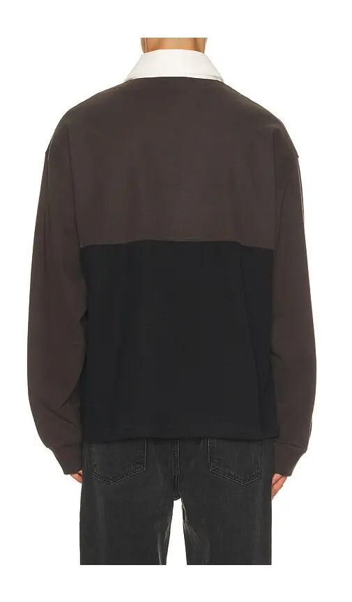 AGOLDE Blocked Rugby Shirt In Multi