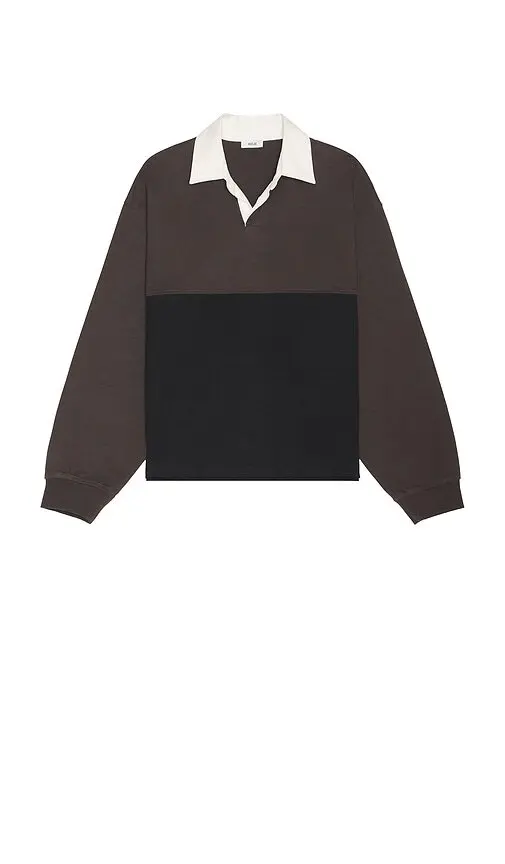 AGOLDE Blocked Rugby Shirt In Multi